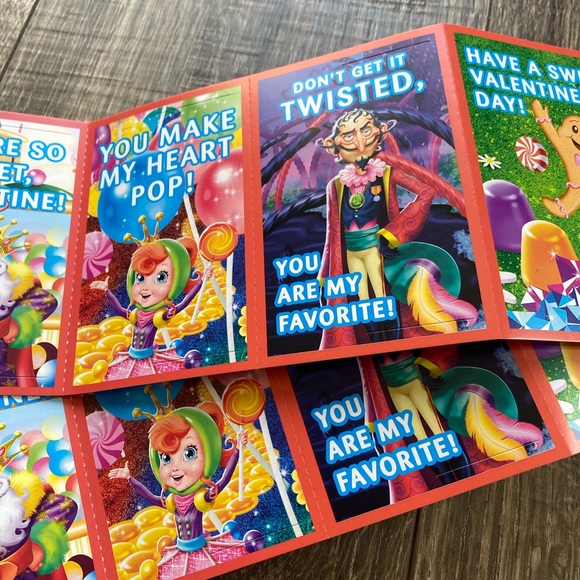 Hasbro | Other | 6 Candy Land Valentines Day Cards | Poshmark